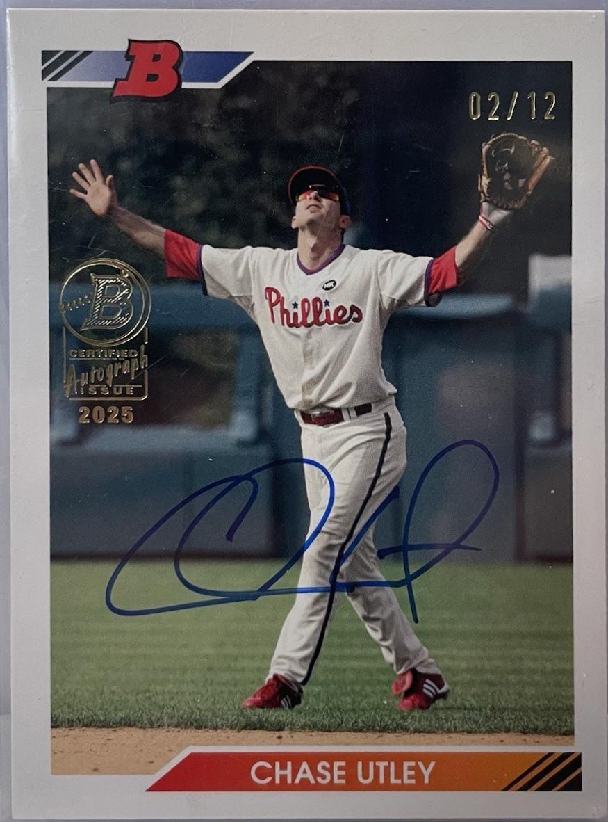 Chase Utley Prices | 2025 Bowman Buyback Autograph | Baseball Cards