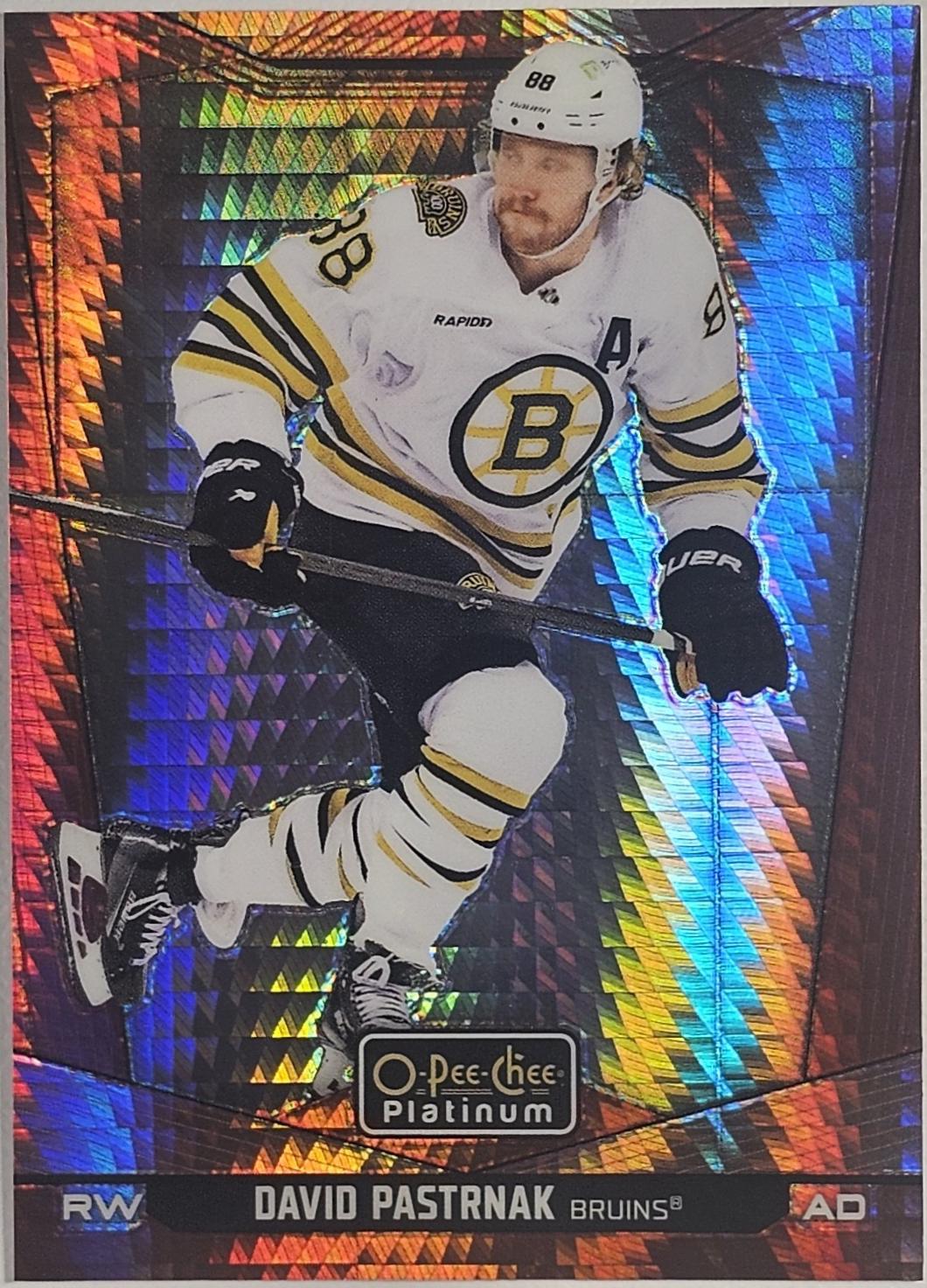 David Pastrnak [Red Prism] #183 Prices | 2024 O-Pee-Chee Platinum ...