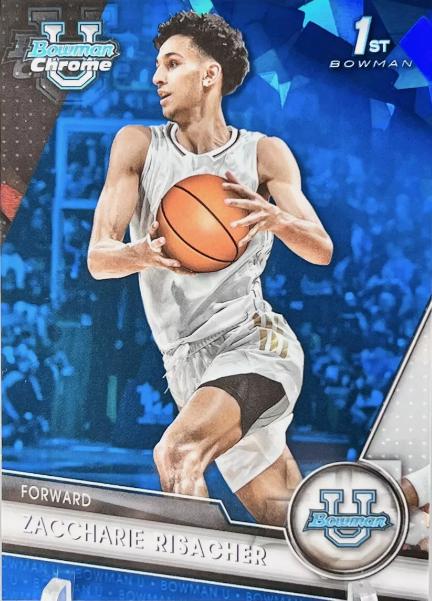 Zaccharie Risacher #9 Prices | 2023 Bowman Chrome University Sapphire ...