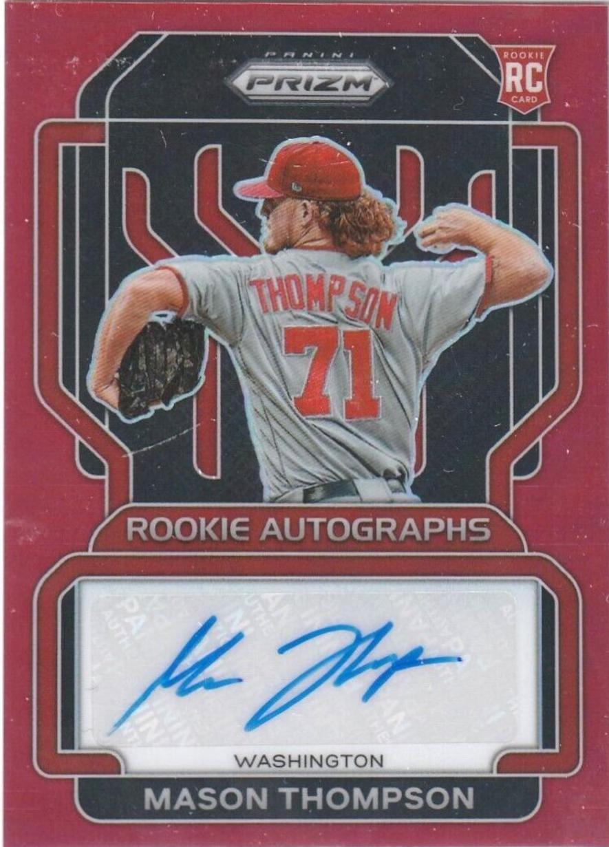 Mason Thompson [Red Prizm] #RA-MT Prices | 2022 Panini Prizm Rookie ...