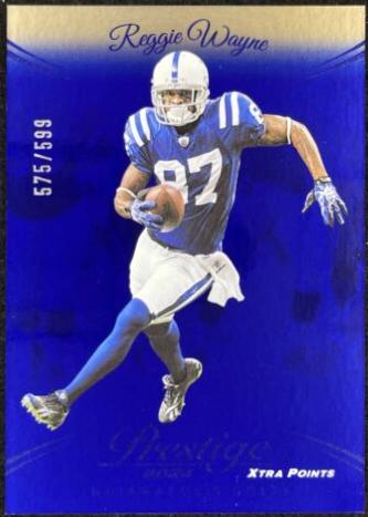 Reggie Wayne [Blue Xtra Points] #133 Prices | 2024 Panini Prestige ...