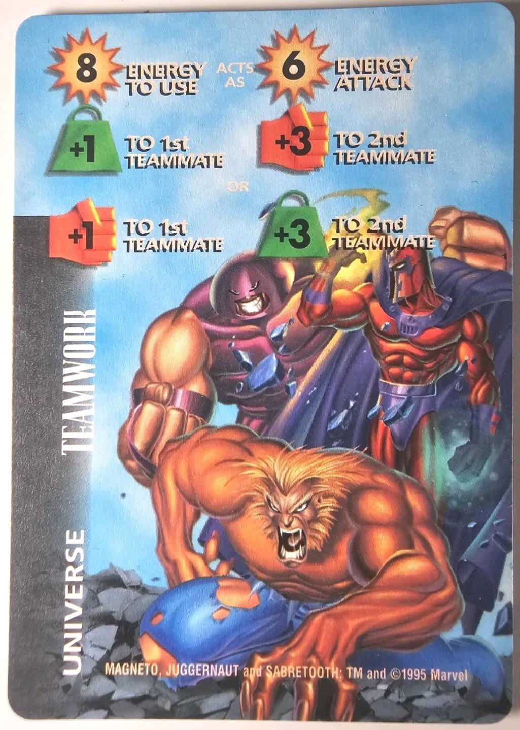 Magneto & Juggernaut & Sabretooth: Teamwork Prices | Marvel 1995 Fleer ...