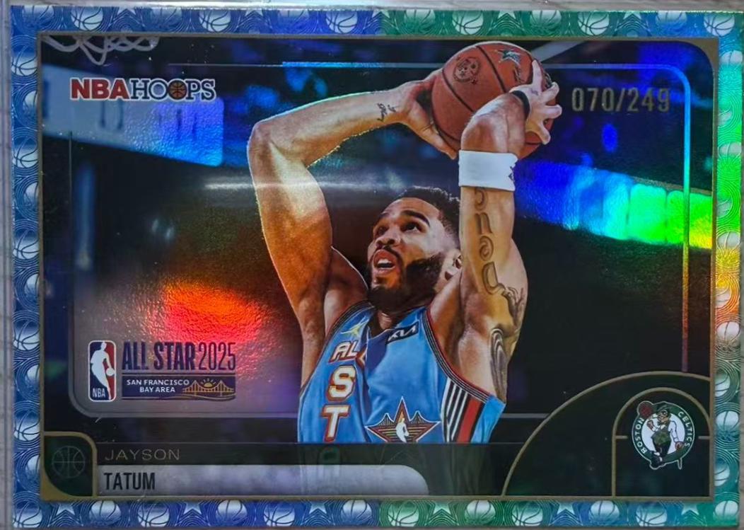 Jayson Tatum [Rainbow Green Blue] #277 Prices | 2025 Topps NBA Hoops ...