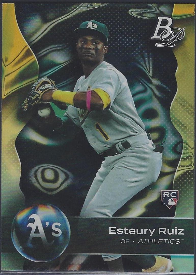 Esteury Ruiz #91 Prices [Rookie] | 2023 Bowman Platinum | Baseball Cards
