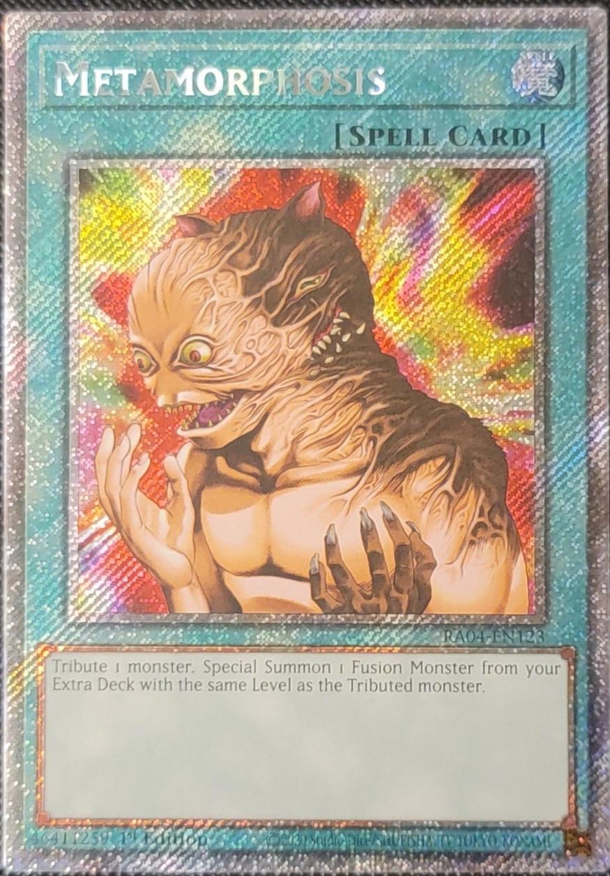 Metamorphosis RA04-EN123 Prices | YuGiOh Quarter Century Stampede ...