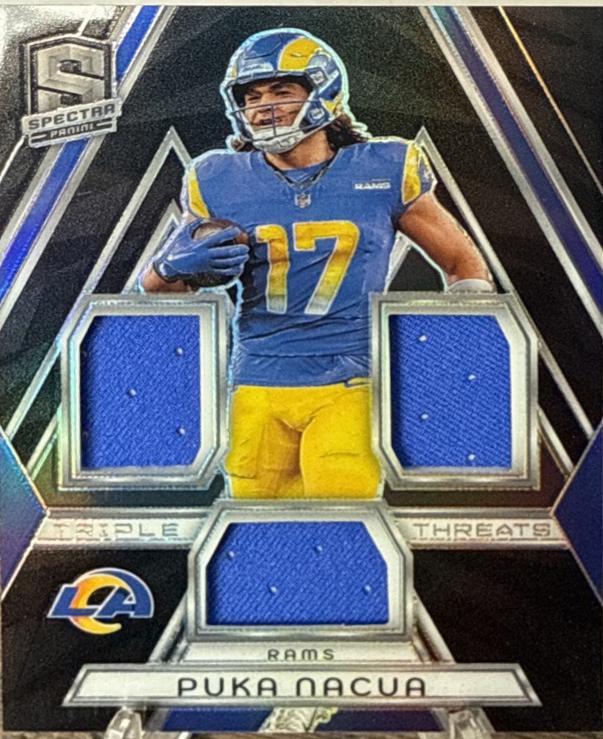 Puka Nacua #TT-PNA Prices | 2024 Panini Spectra Triple Threats ...