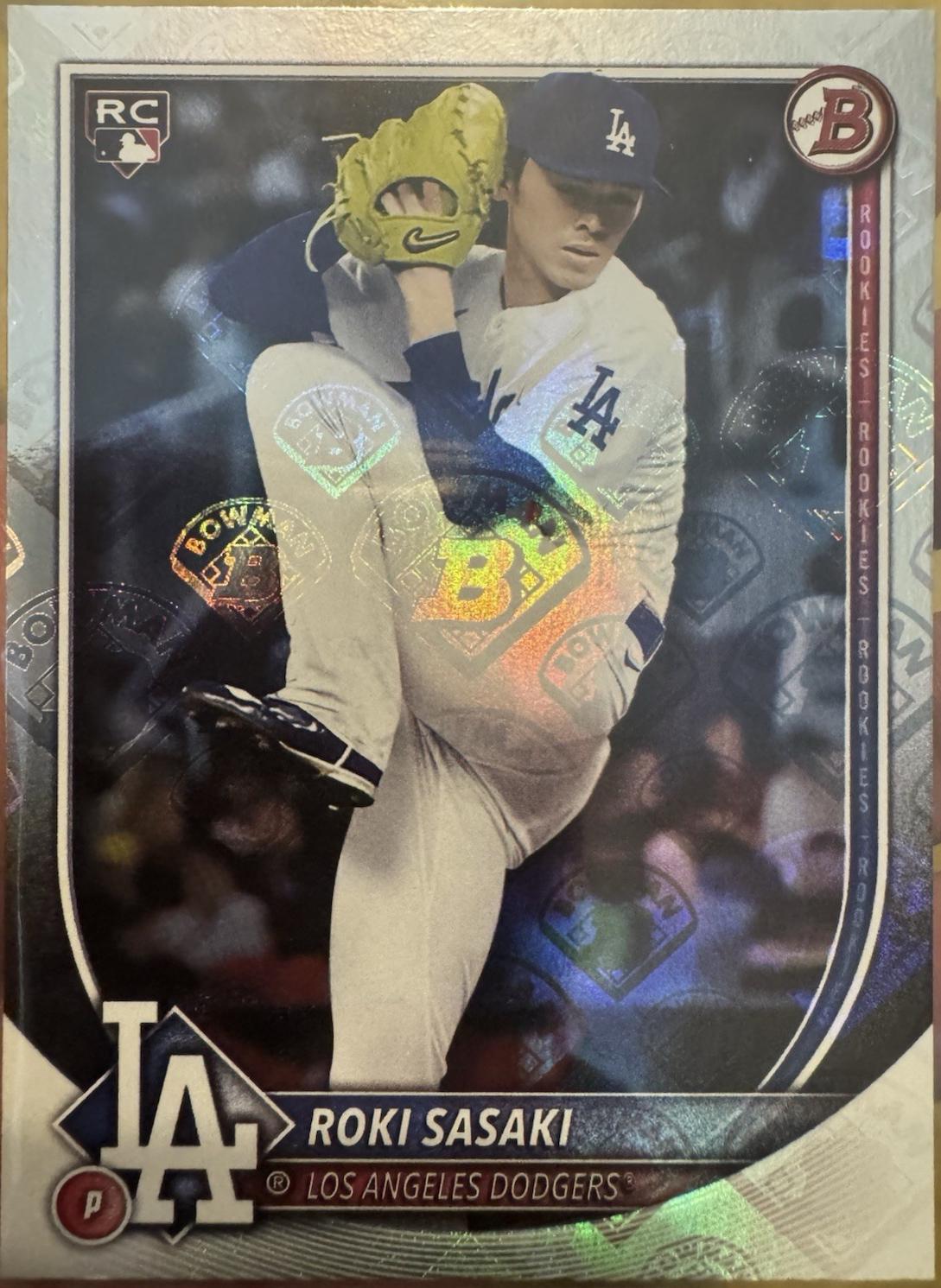 Roki Sasaki [Retro Logo Foil] #12 Prices | 2025 Bowman | Baseball Cards