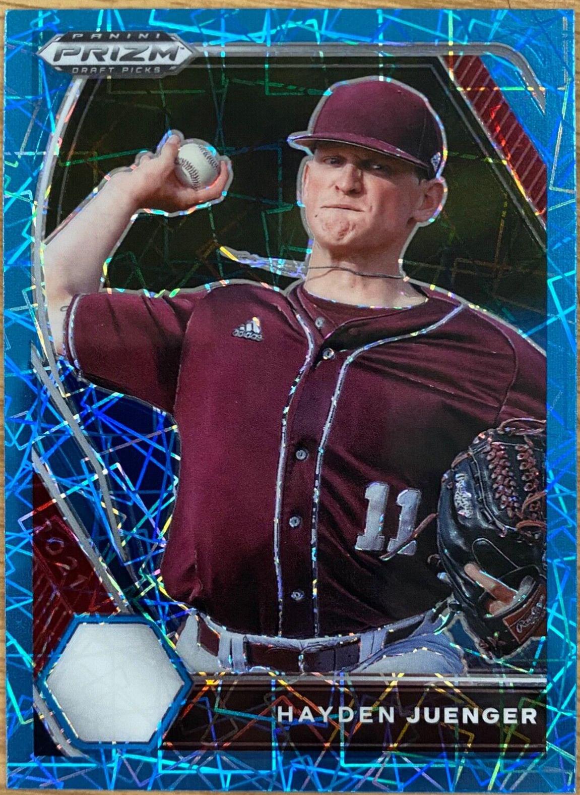 Hayden Juenger [Carolina Blue Velocity Prizm] #182 Prices | 2021 Panini ...