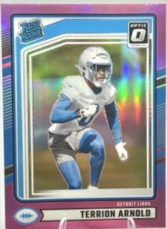 Terrion Arnold [Pink Optic Preview Holo] #371 Prices [Rookie] | 2024 ...