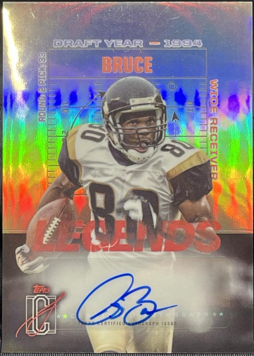 Isaac Bruce #LCA-IB Prices | 2024 Topps Signature Legends Of Their ...