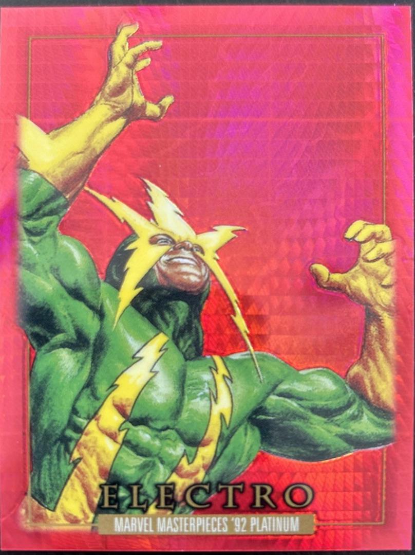 Electro [Red Prism] #23 Prices | Marvel 2024 SkyBox Masterpieces ’92 Platinum | Marvel Cards