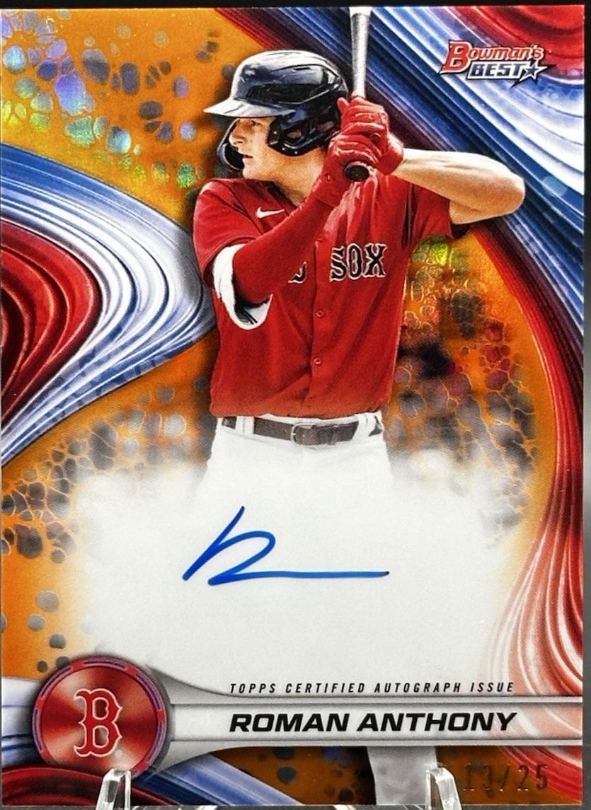 Roman Anthony [Orange X-Fractor] #B24-RA Prices | 2024 Bowman’s Best ...