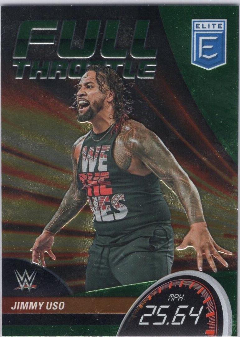 Jimmy Uso [Green] #9 Prices | 2023 Donruss Elite WWE Full Throttle ...
