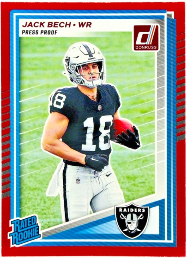 Jack Bech [Press Proof Red] #320 Prices [Rookie] | 2025 Panini Donruss ...