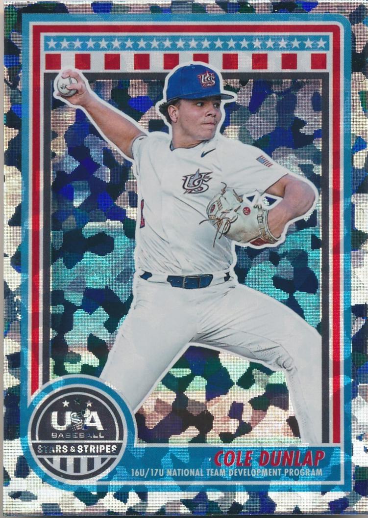 Cole Dunlap [Crystals] #195 Prices | 2025 Panini Stars and Stripes ...