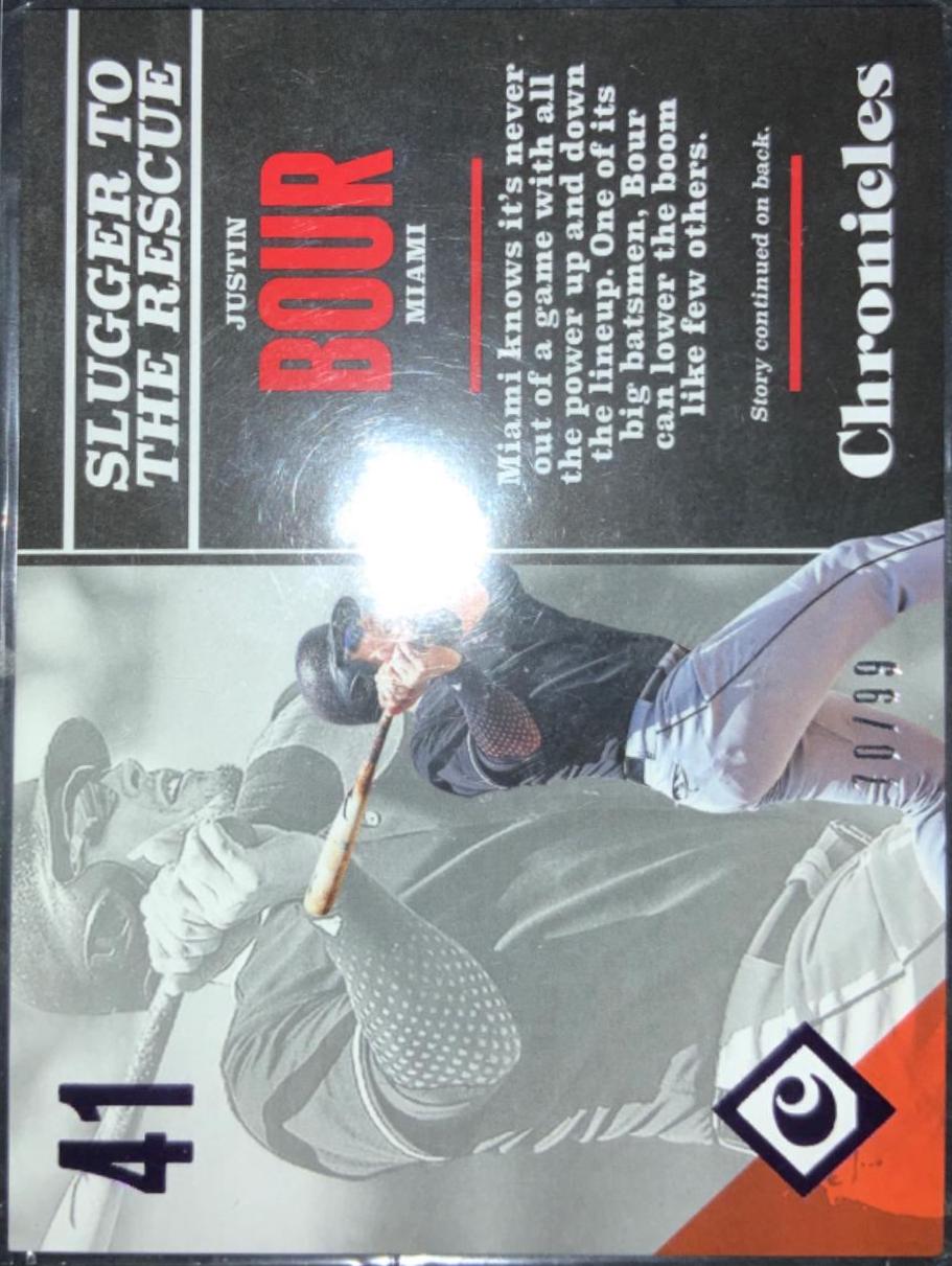 Justin Bour [Purple] #35 Prices | 2017 Panini Chronicles | Baseball Cards