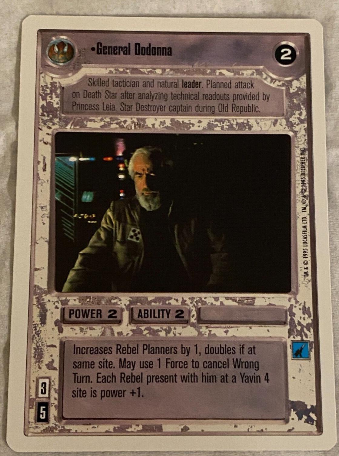 General Dodonna Prices | Star Wars CCG Premiere | Star Wars Cards