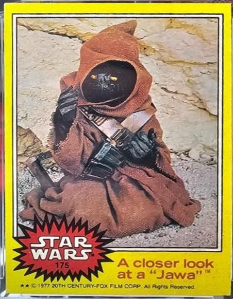 A closer look at a Jawa #175 Prices | Star Wars 1977 Topps | Star Wars ...