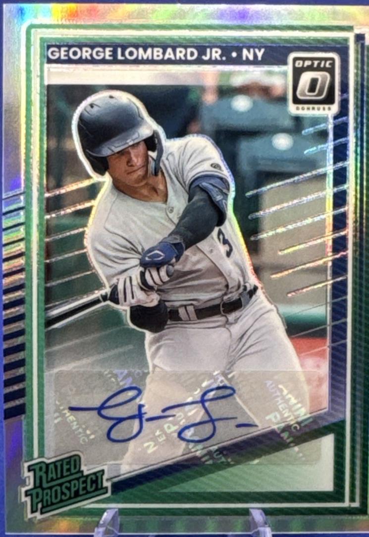 George Lombard Jr. [Optic Signature] #108 Prices | 2025 Panini Donruss ...