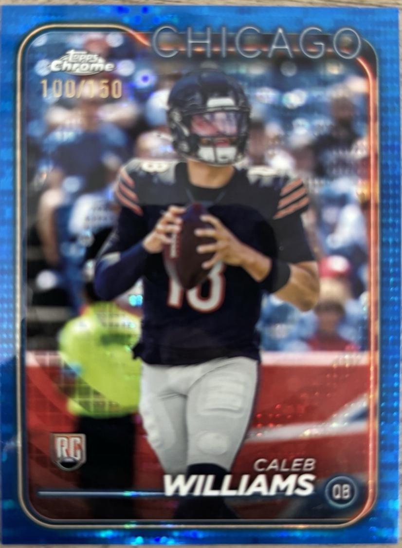 Caleb Williams [Blue Refractor] #202 Prices | 2024 Topps Chrome ...