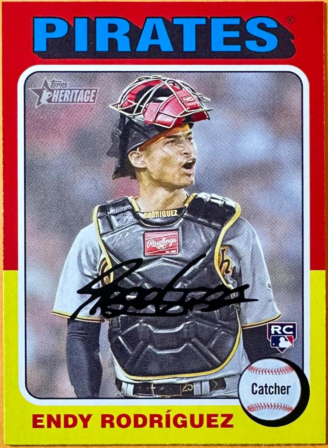 Endy Rodriguez #488 Prices [Rookie] | 2024 Topps Heritage | Baseball Cards