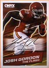 Josh Gordon [The Flash Black Ink] Prices | 2024 Onyx Authenticated x ...