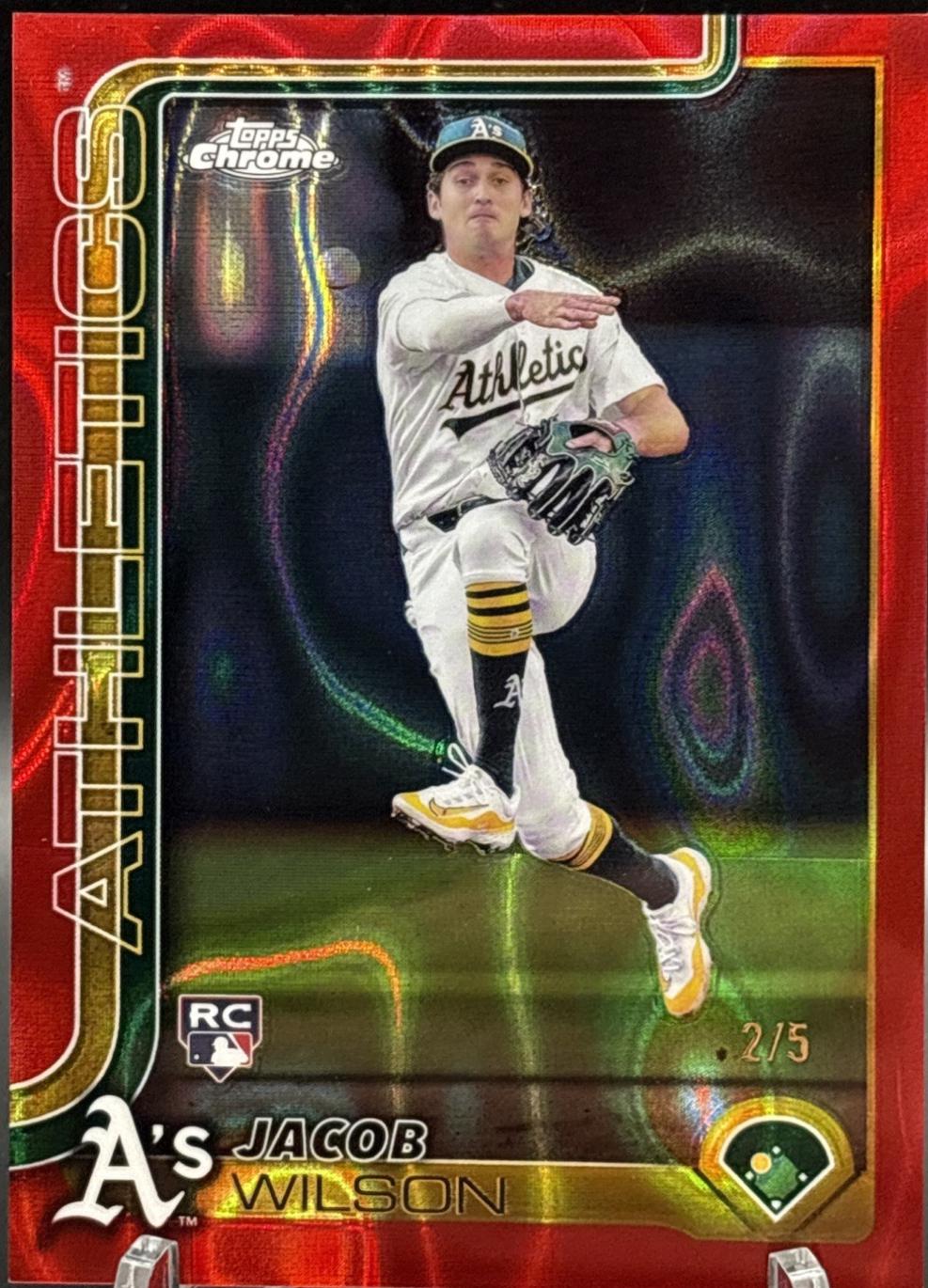 Jacob Wilson [Red Lava] #96 Prices | 2025 Topps Chrome | Baseball Cards