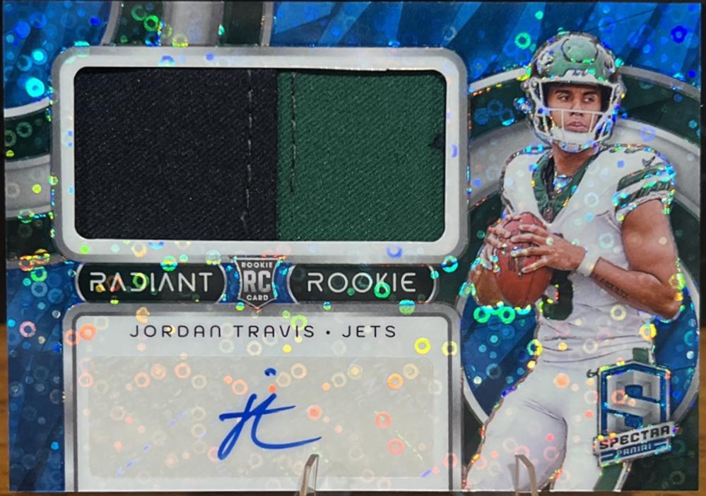 Jordan Travis [Blue Neon] #5 Prices | 2024 Panini Spectra Radiant ...