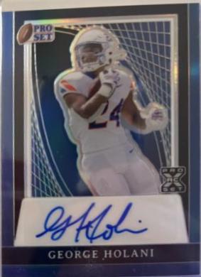 George Holani [Blue Prismatic] #PA-GH1 Prices | 2024 Pro Set Metal ...
