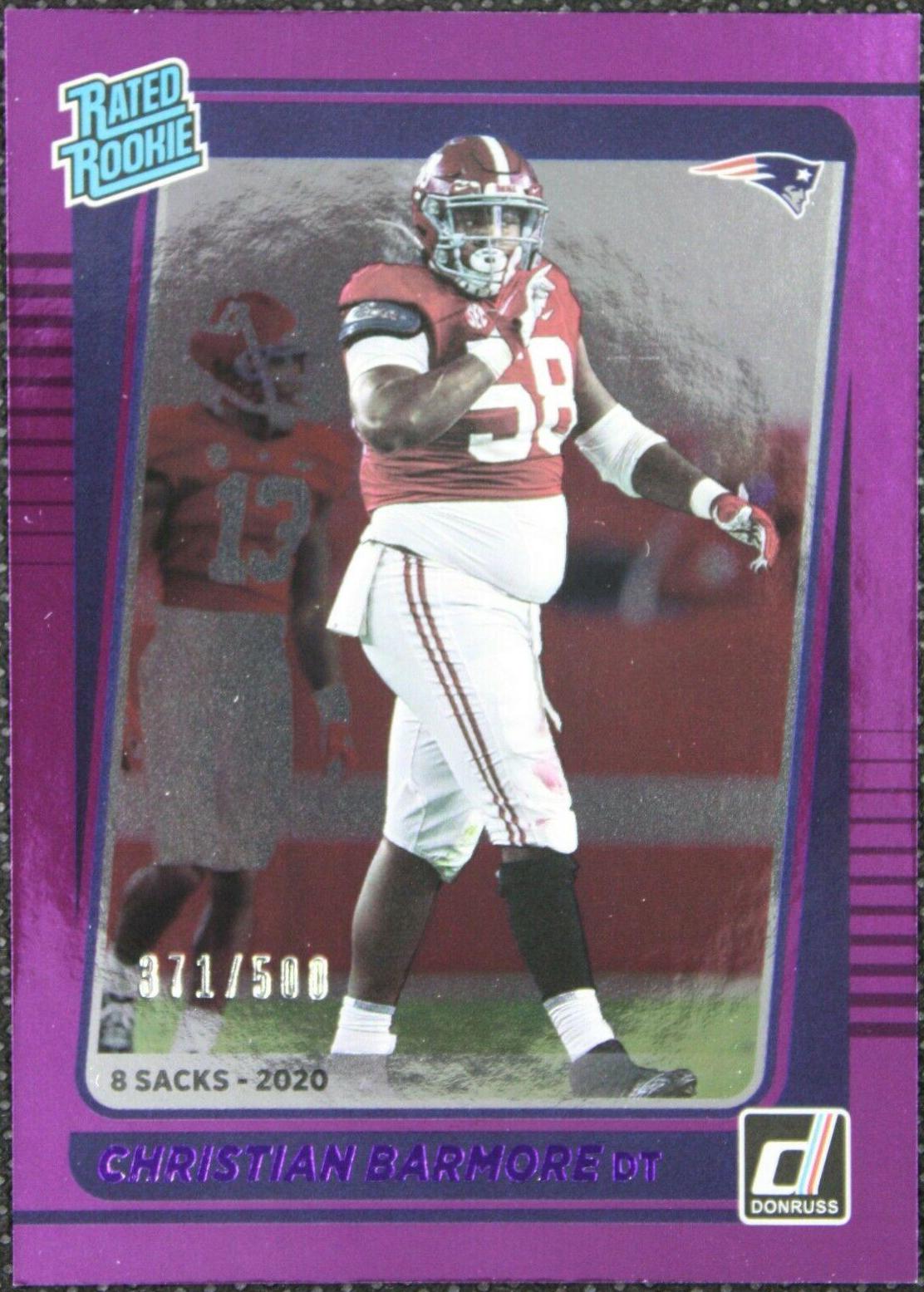 Christian Barmore [Season Stat Line] #349 Prices | 2021 Panini Donruss ...