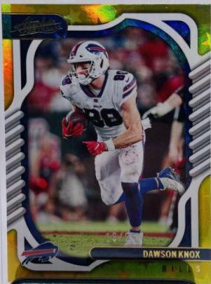 Dawson Knox [Gold Stars] #26 Prices | 2022 Panini Absolute | Football Cards