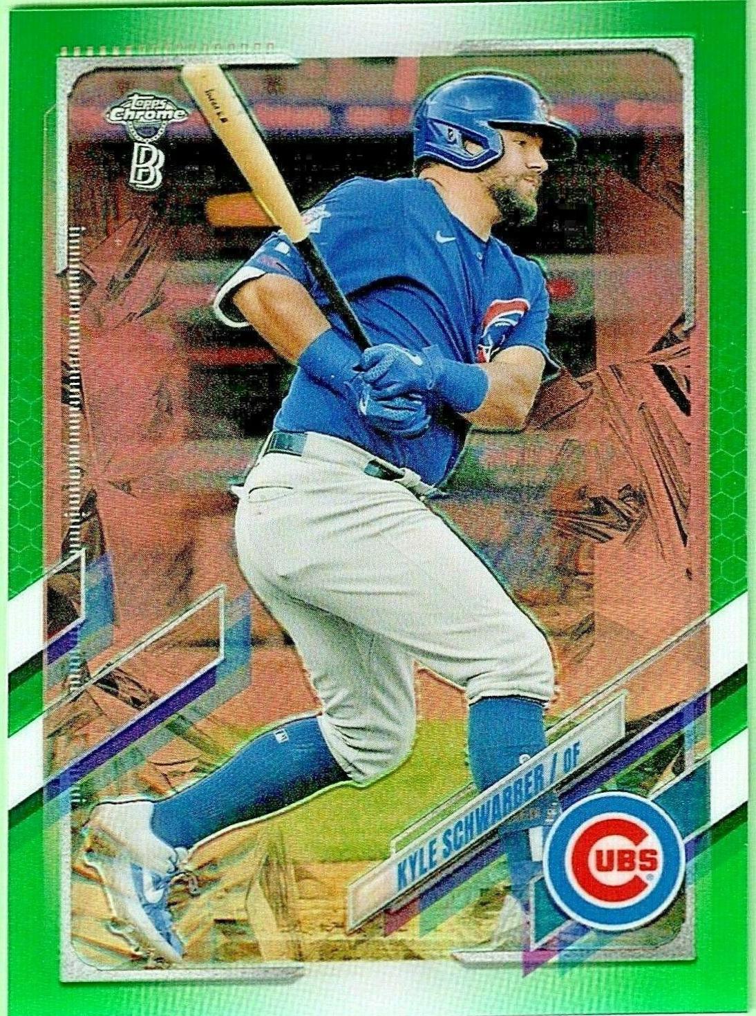 Kyle Schwarber [Green Refractor] #203 Prices | 2021 Topps Chrome Ben ...