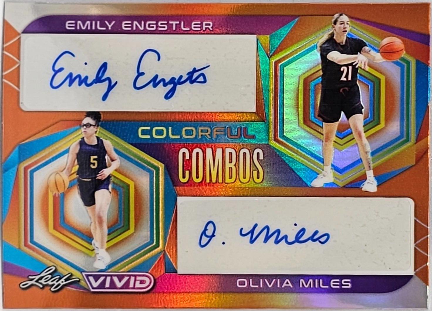 Emily Engstler / Olivia Miles [Orange] #CC-18 Prices | 2022 Leaf Vivid ...