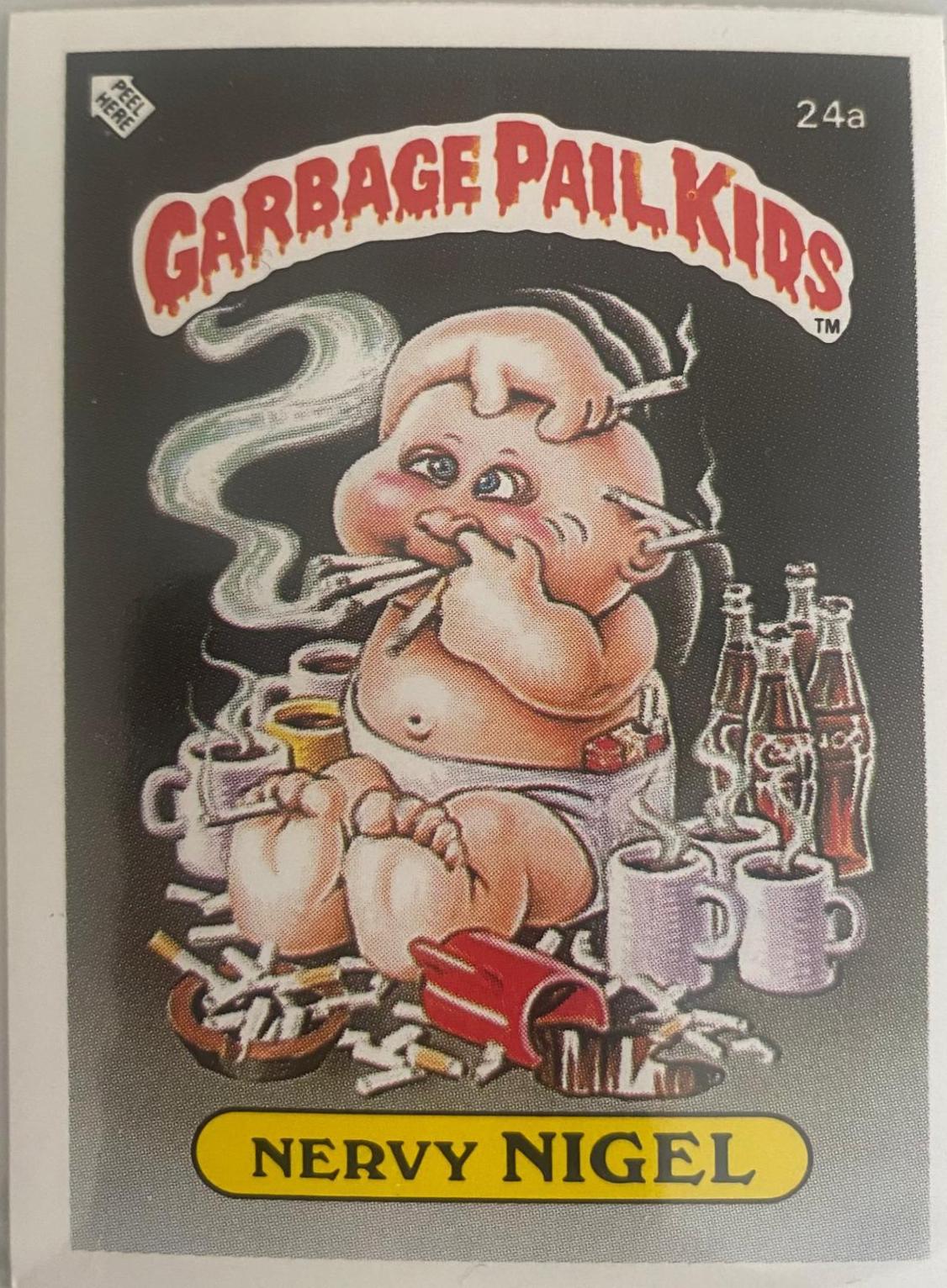 Nervy Nigel #24A Prices | Garbage Pail Kids 1985 Mini | GPK Cards