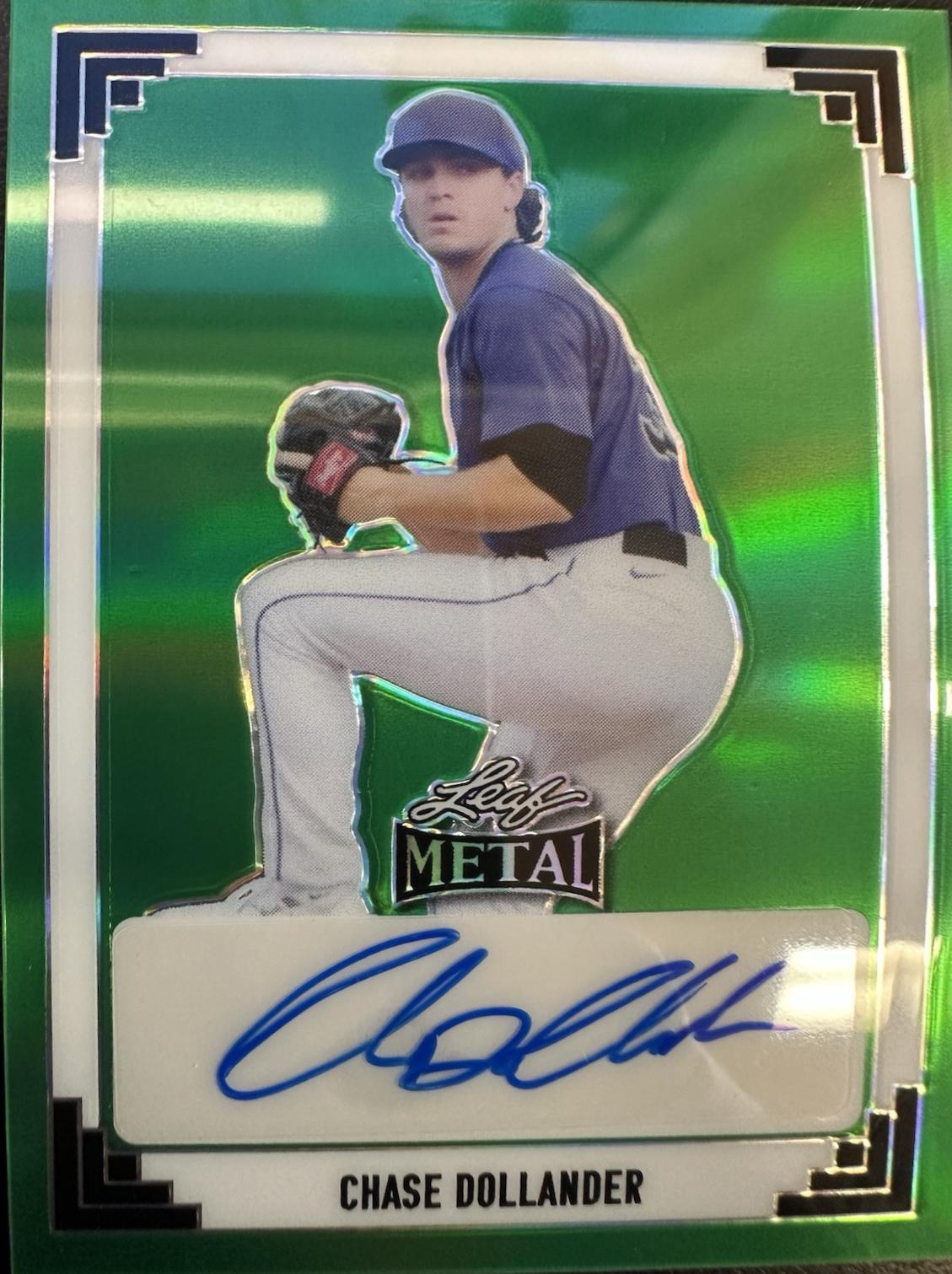 Chase Dollander [Green Prismatic] #91A-CD1 Precios | 2024 Leaf Metal ...
