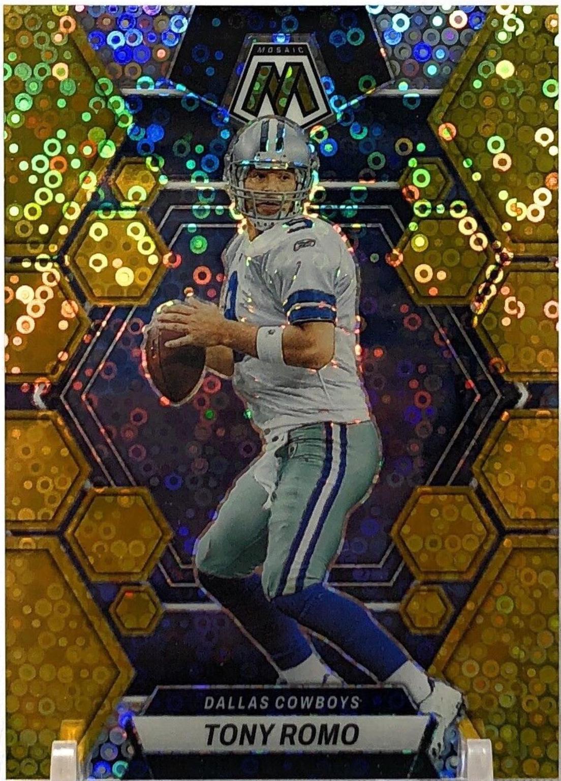 Tony Romo [No Huddle Gold] #64 Prices | 2023 Panini Mosaic | Football Cards
