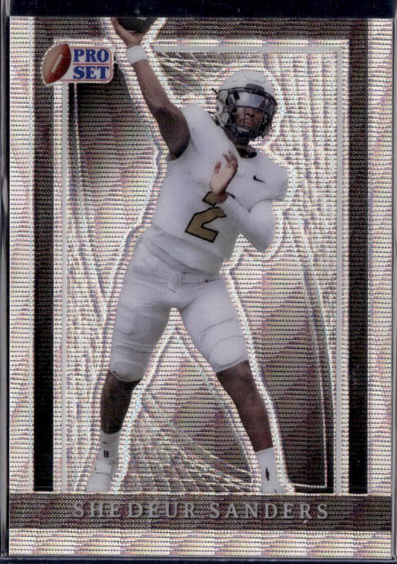 Shedeur Sanders [Silver Wave] #123 Prices | 2024 Pro Set Metal ...