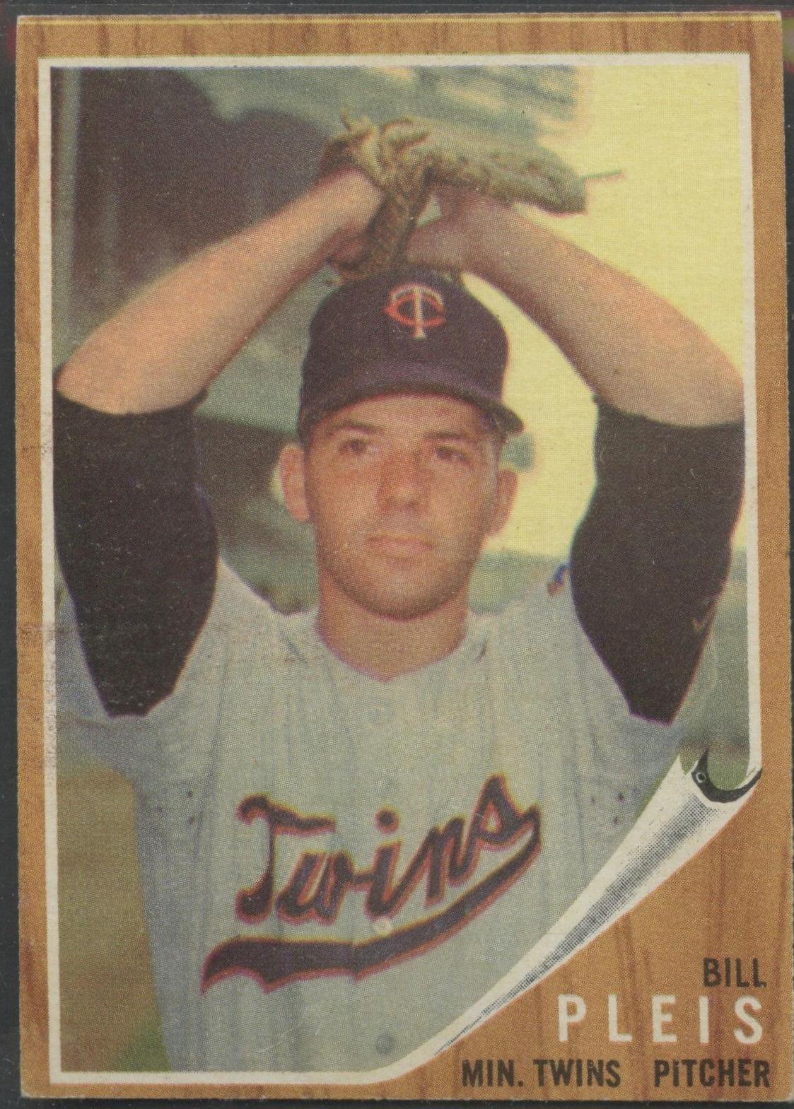 Bill Pleis [Green Tint] #124 Prices | 1962 Topps | Baseball Cards