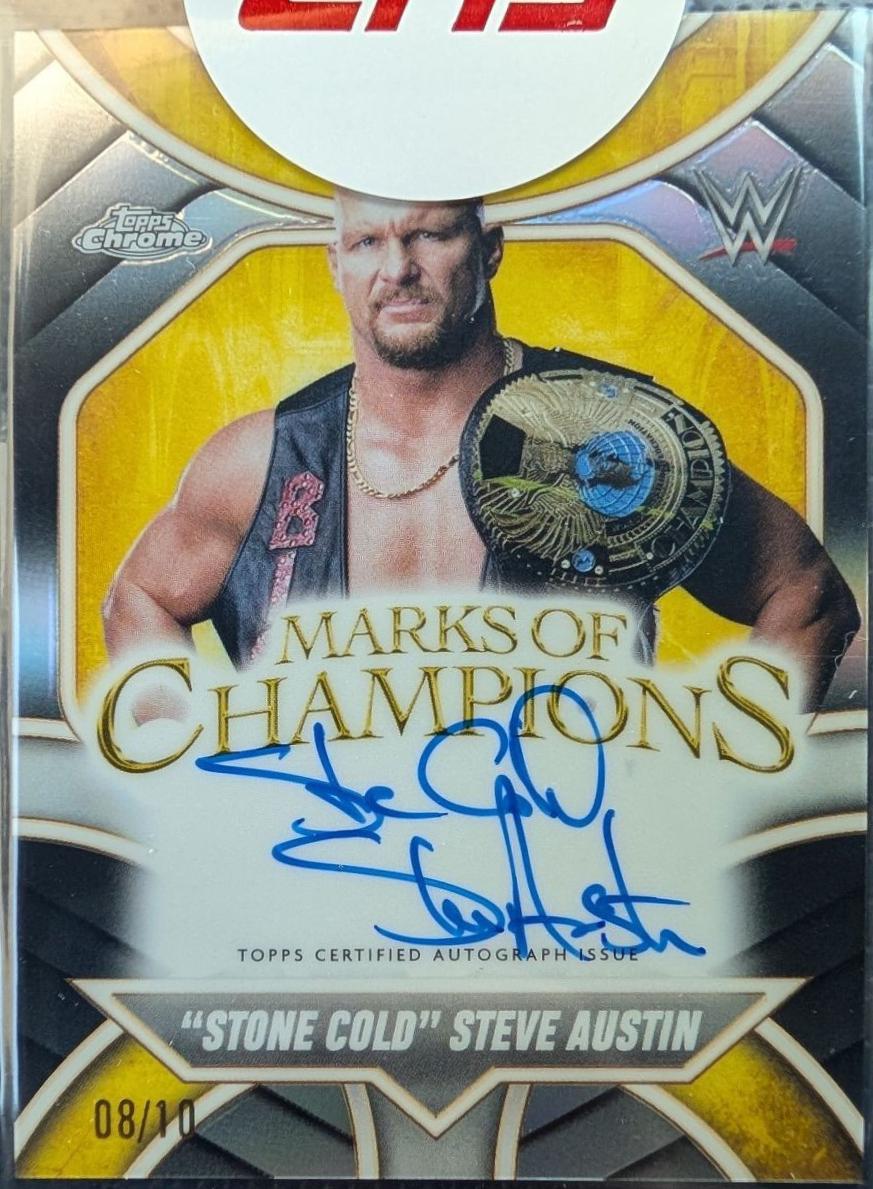 Stone Cold Steve Austin [Black Refractor] #MOC-SA Prices | 2025 Topps ...