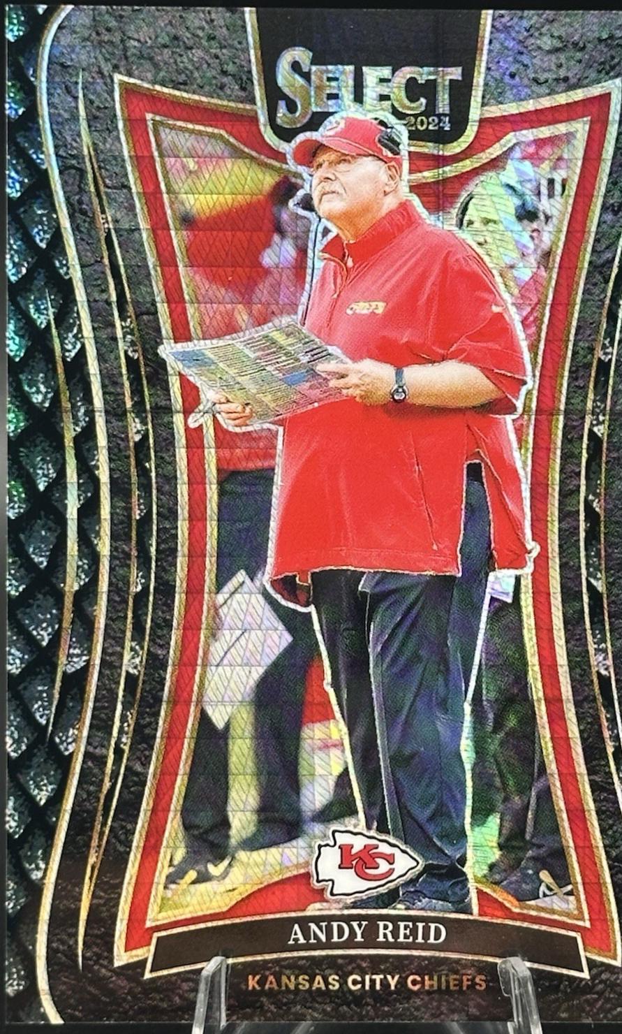 Andy Reid [Black Dragon Scale Prizm] #398 Prices | 2024 Panini Select ...