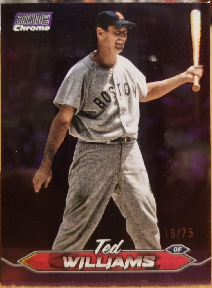 Ted Williams [Chrome Purple] #7 Prices | 2024 Topps Stadium Club ...