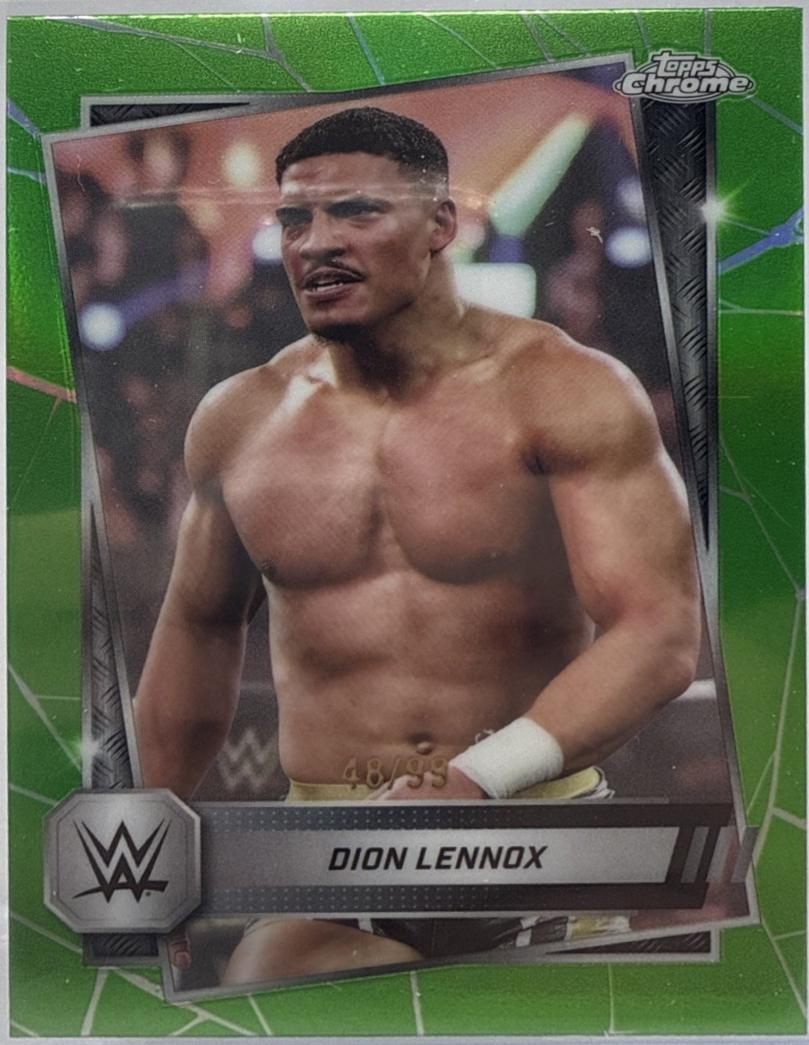 Dion Lennox [Green Refractor] #127 Prices | 2025 Topps Chrome WWE ...