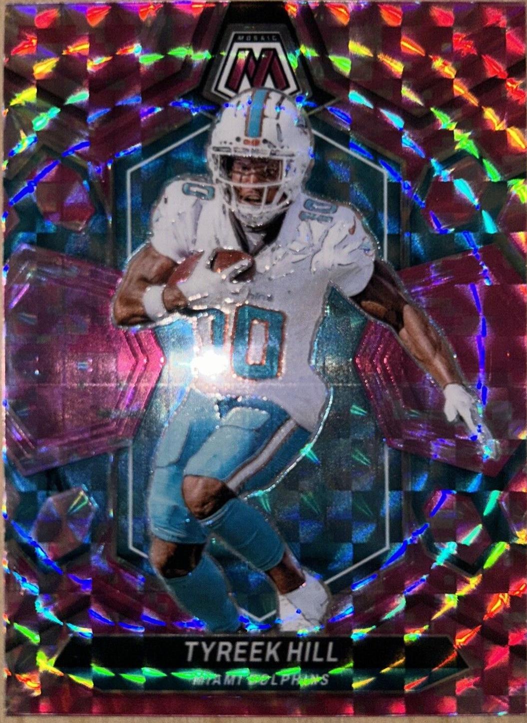 Tyreek Hill [Pink Fluorescent] #137 Prices | 2024 Panini Mosaic ...