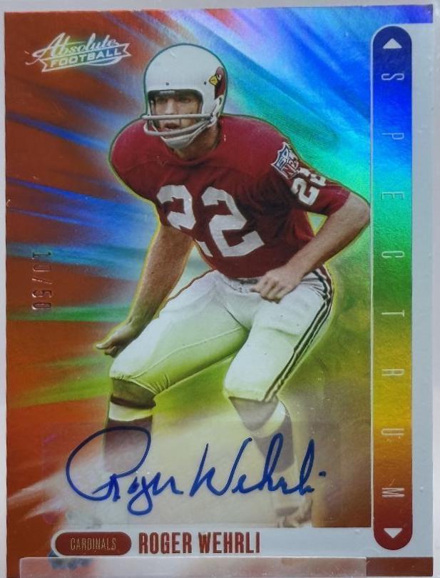 Roger Wehrli [Orange] #SS-RWI Prices | 2024 Panini Absolute Spectrum ...