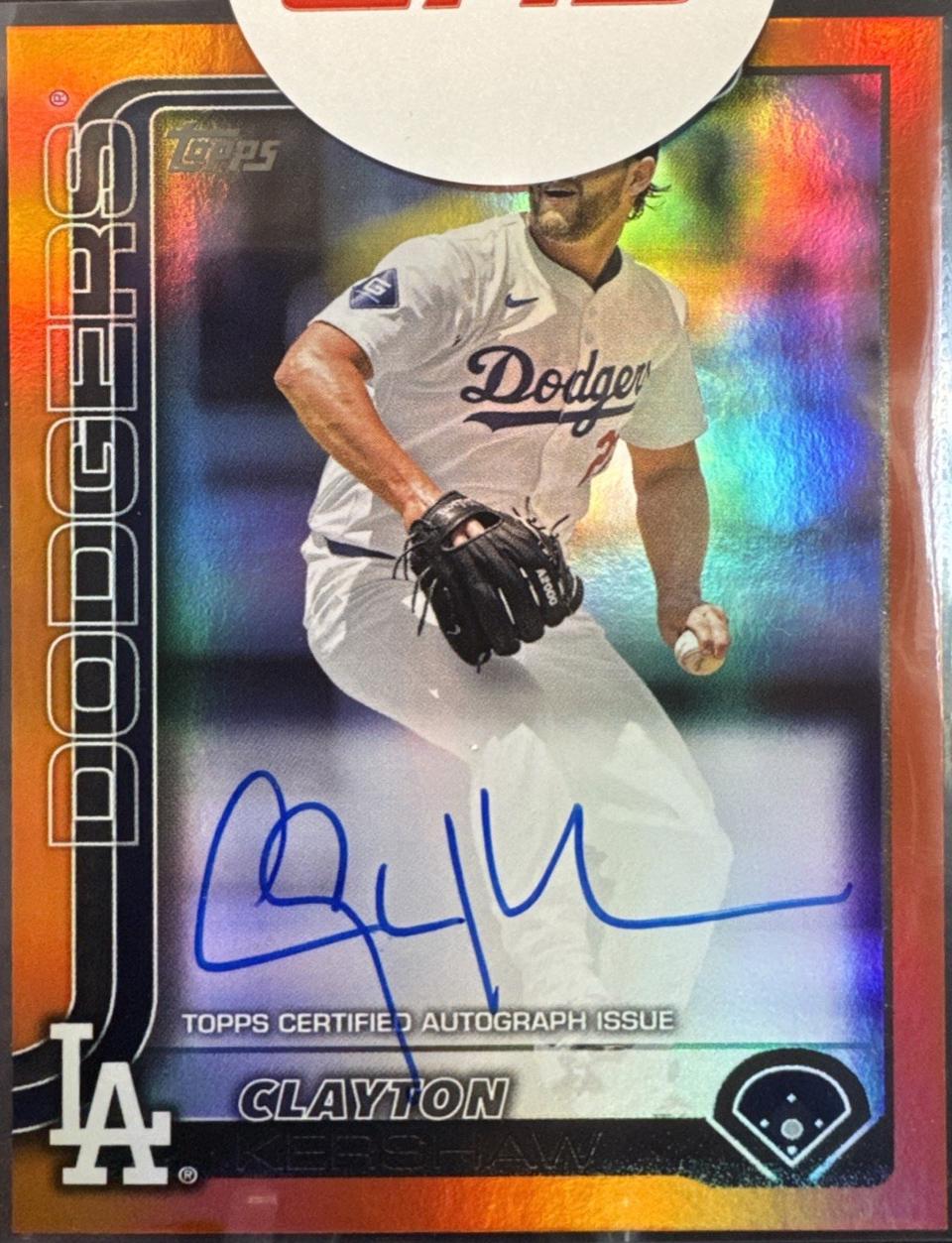 Clayton Kershaw [Orange Foil Flagship Real One Autograph] #146 Prices ...