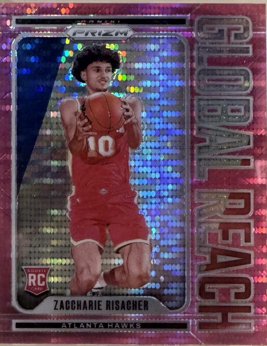 Zaccharie Risacher [Pink Pulsar] #7 Prices | 2024 Panini Prizm Global ...