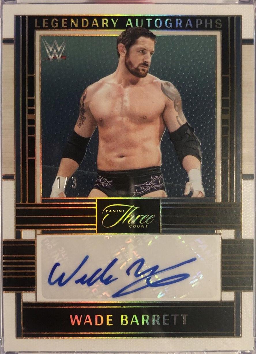 Wade Barrett [Holo Gold FOTL] #LA-WBR Prices | 2024 Panini Three Count ...