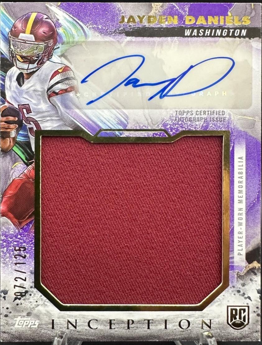 Jayden Daniels [Purple] #RJRA-JD Prices | 2024 Topps Inception Rookie ...