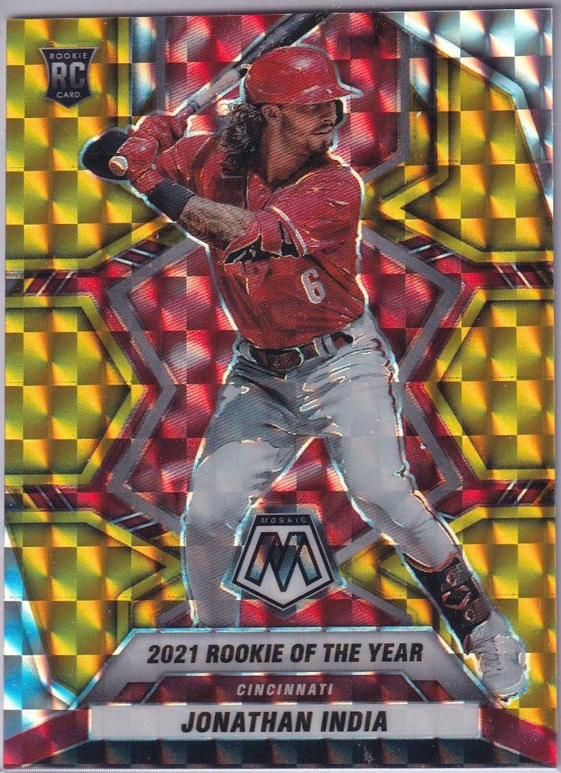 Jonathan India [Gold] #285 Prices | 2022 Panini Mosaic | Baseball Cards