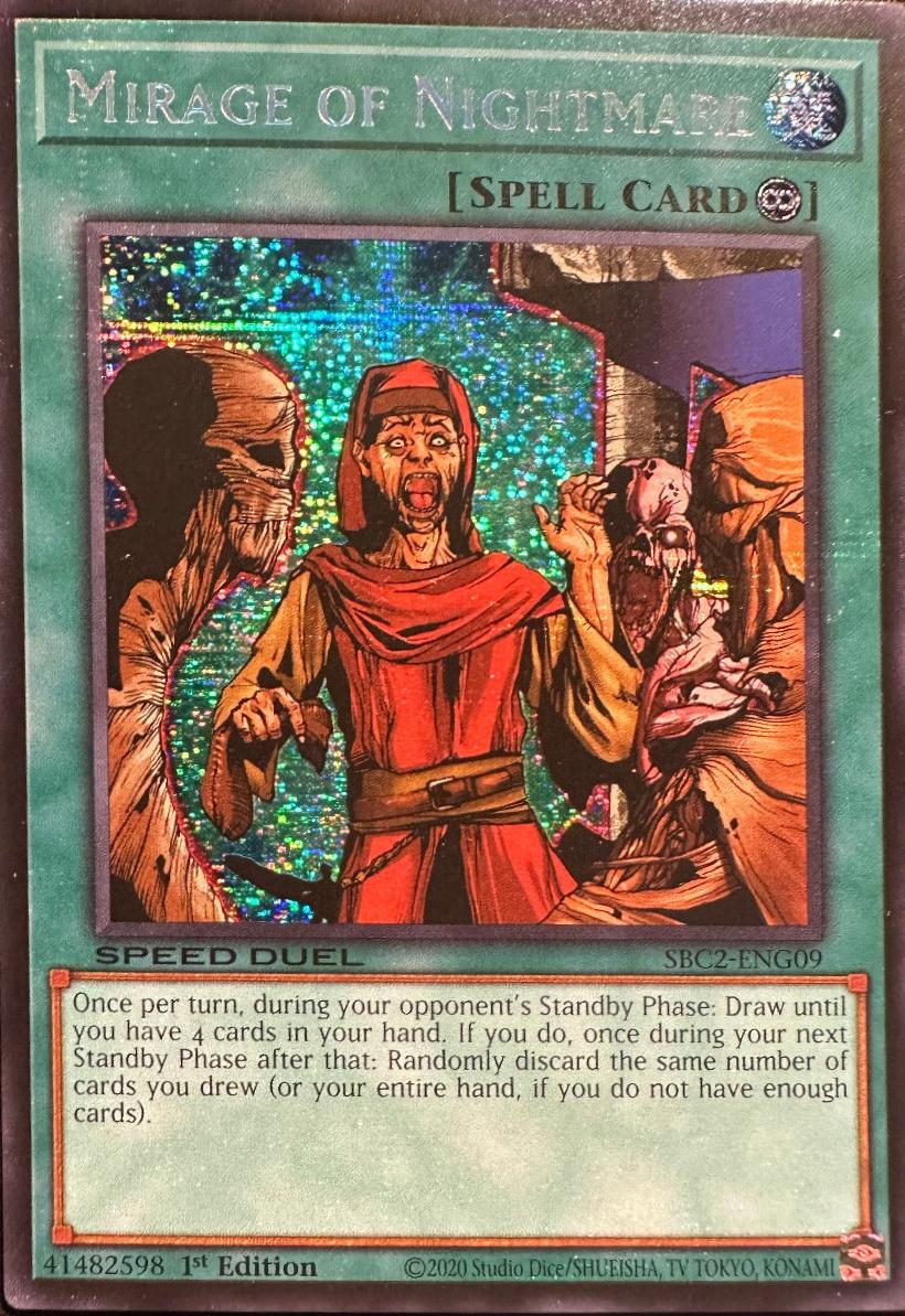 Mirage of Nightmare [Prismatic Secret Rare] SBC2-ENG09 Prices | YuGiOh Speed Duel: Battle City ...